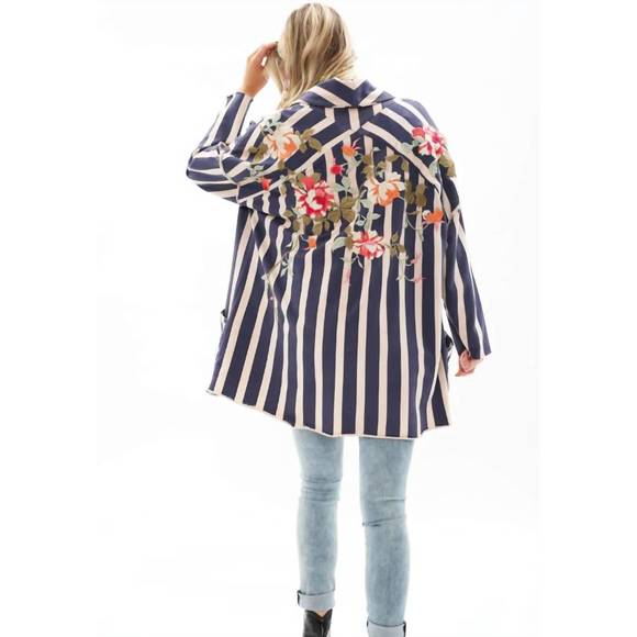 Aratta | Jackets & Coats | New Aratta Crafted Stripe Jacket With ...